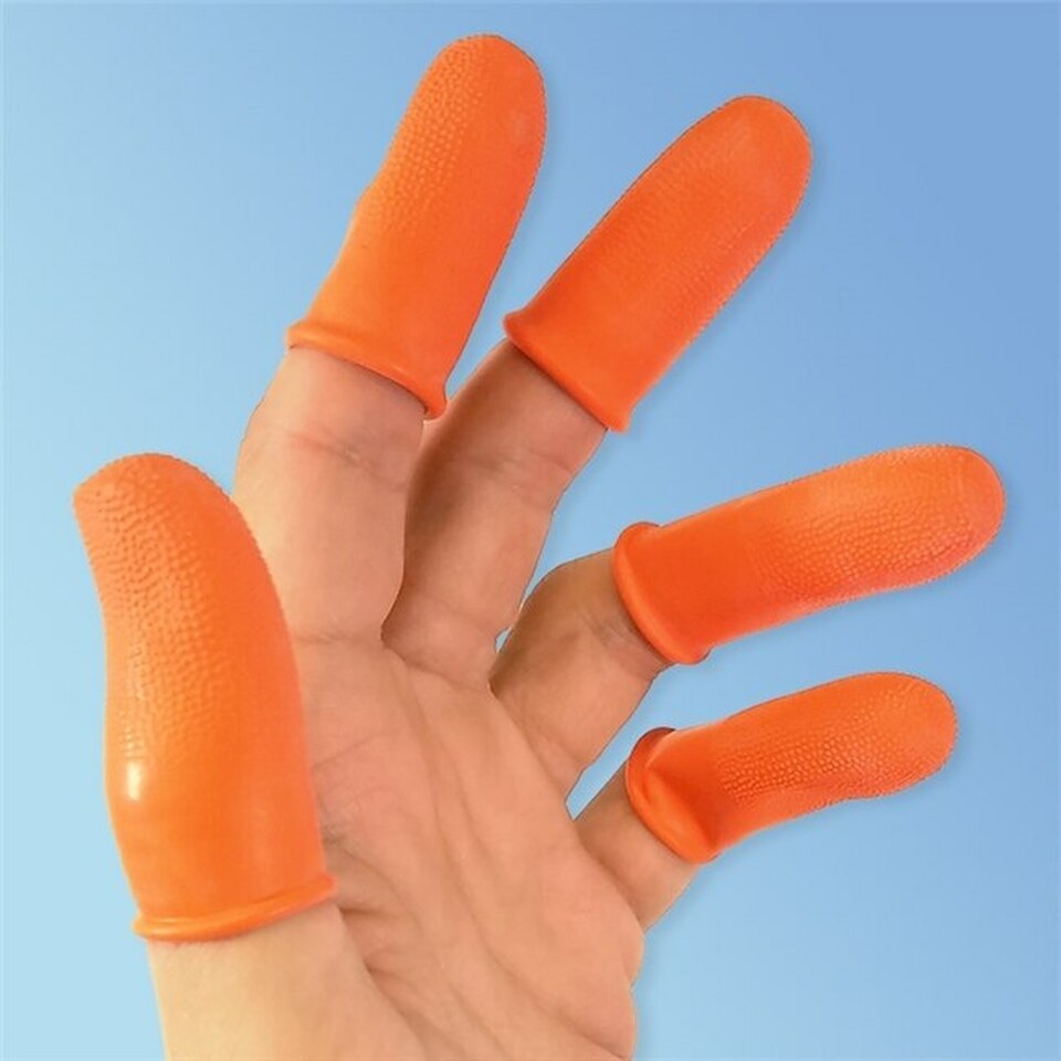 Finger Cots Orange 16mil – Medco